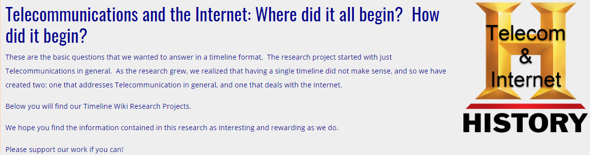 What happened to the Internet and Telecom History? - CellStream, Inc.
