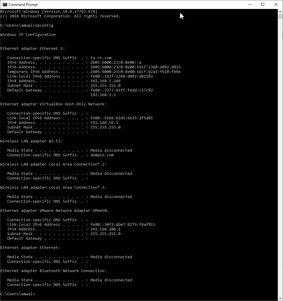 IPv6 Windows Command Line Examples - CellStream, Inc.