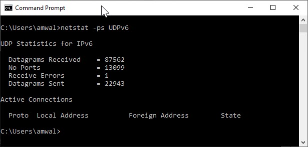IPv6 Windows Command Line Examples - CellStream, Inc.