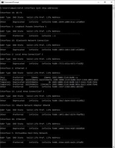 IPv6 Windows Command Line Examples - CellStream, Inc.
