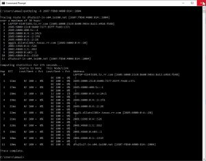 IPv6 Windows Command Line Examples - CellStream, Inc.