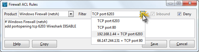Create ACL and Firewall Rules with Wireshark - CellStream, Inc.
