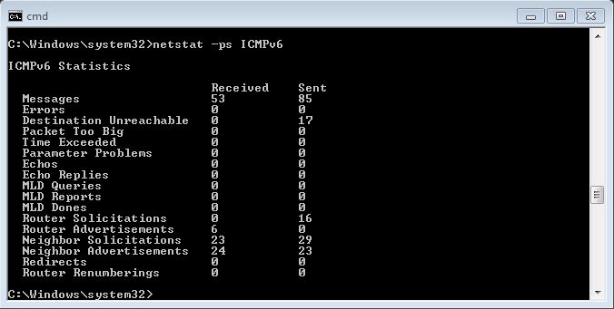 IPv6 Windows Command Line Examples - CellStream, Inc.