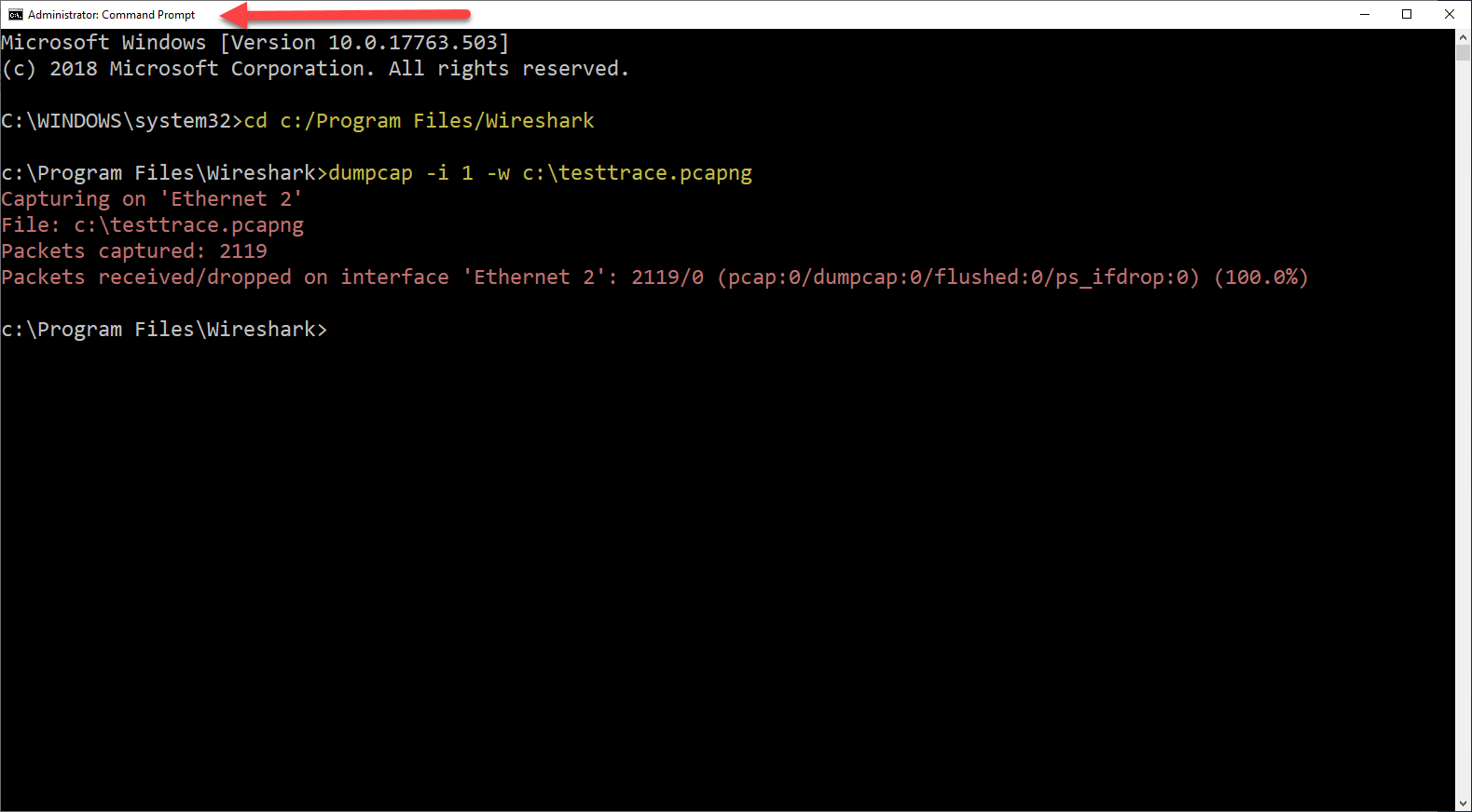 How To Use 'dumpcap' Natively on your Computer - CellStream, Inc.