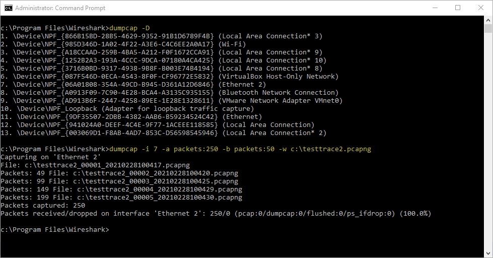 How To Use 'dumpcap' Natively on your Computer - CellStream, Inc.