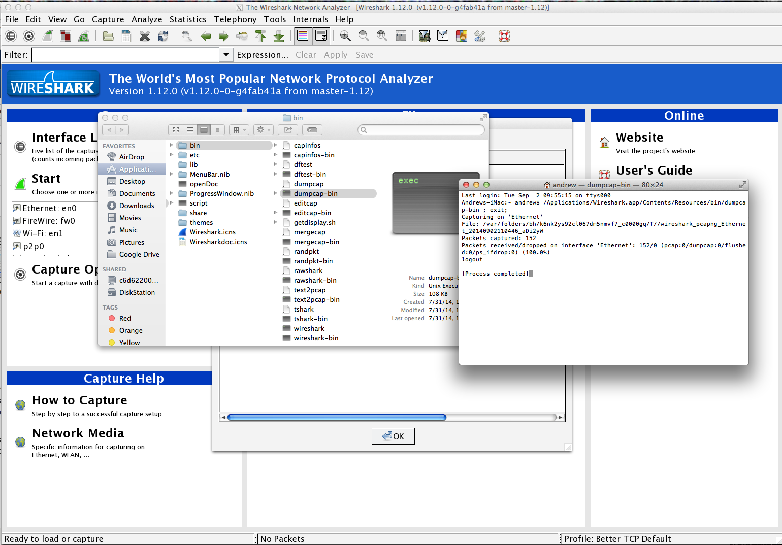How To Use 'dumpcap' Natively on your Computer - CellStream, Inc.