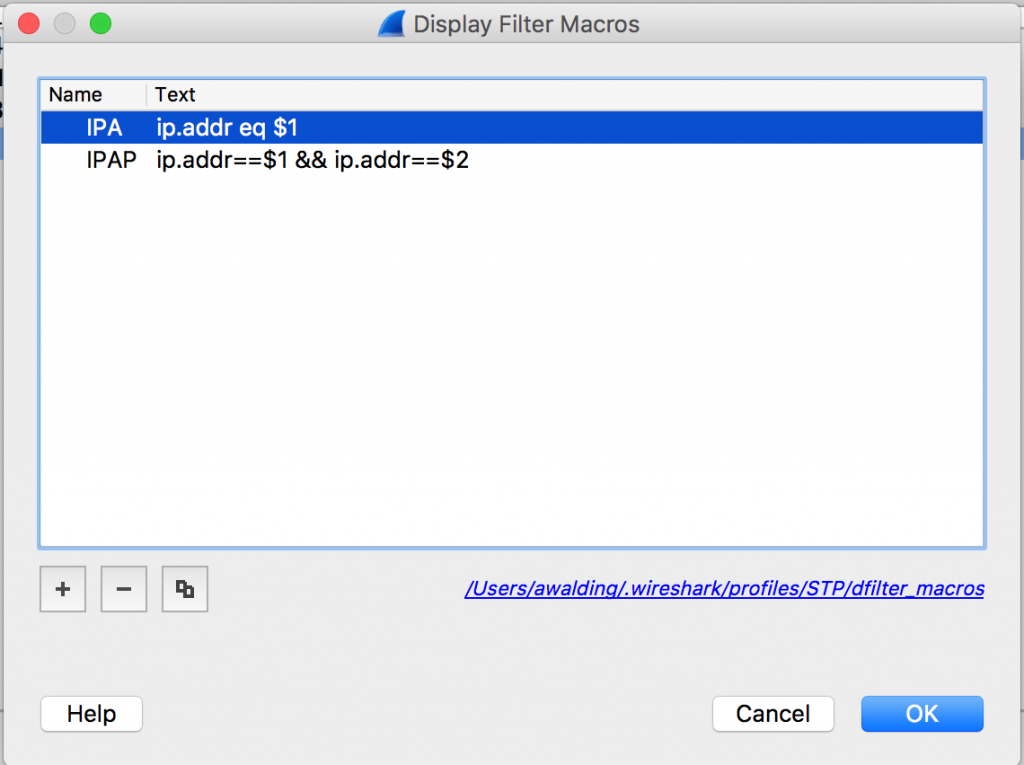 Wireshark Display Filter Macros - CellStream, Inc.