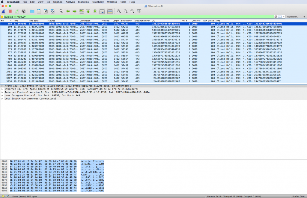 Using Wireshark to Analyze QUIC Traffic - CellStream, Inc.