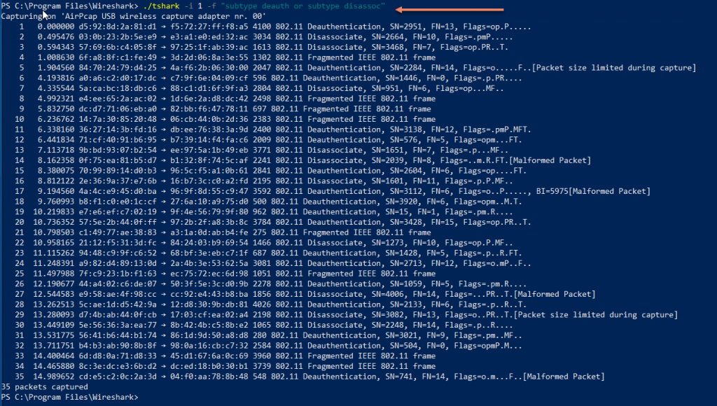 tshark Use in Wireless Networking - CellStream, Inc.