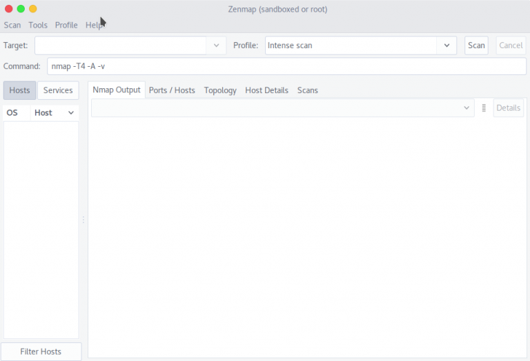 Zenmap - the nmap GUI - CellStream, Inc.