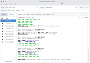 Zenmap - the nmap GUI - CellStream, Inc.