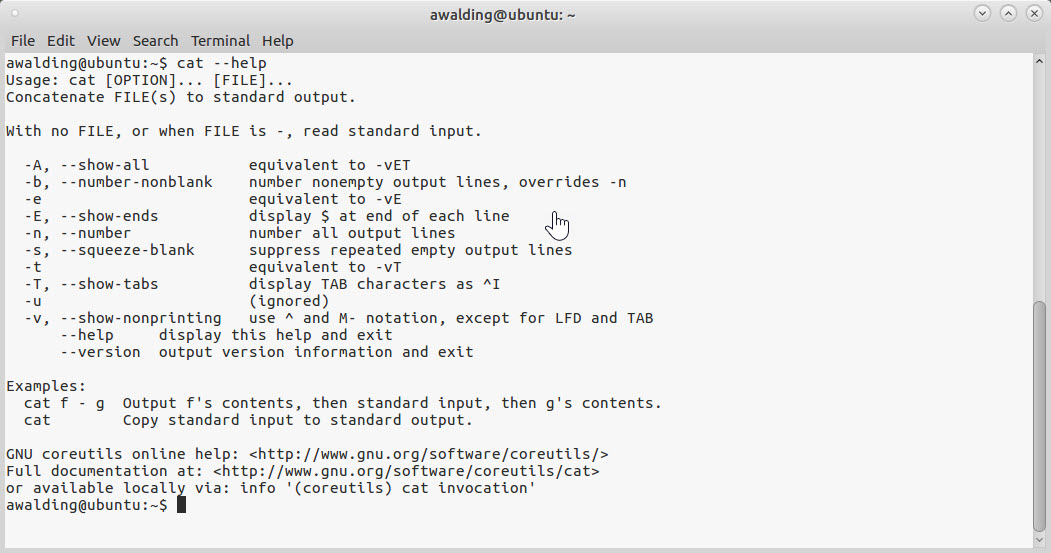What is the 'cat' command, and how can I use it? - CellStream, Inc.