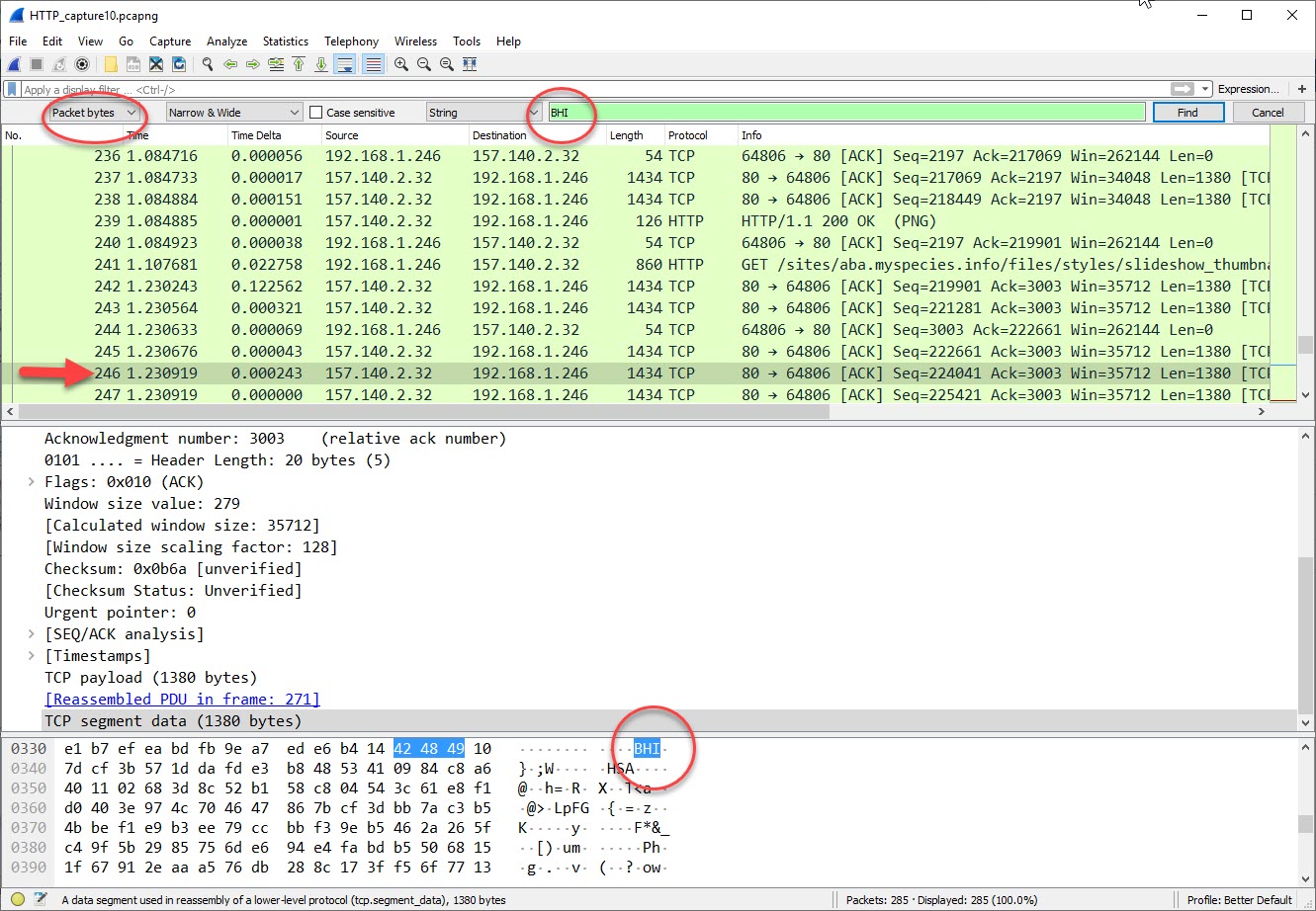 Finding Text Strings in Wireshark Captures - CellStream, Inc.