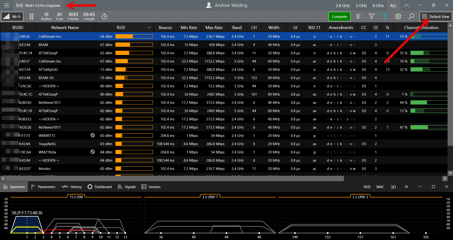 Fantastic Free Wi-Fi Analyzer for Windows - WinFi - CellStream, Inc.