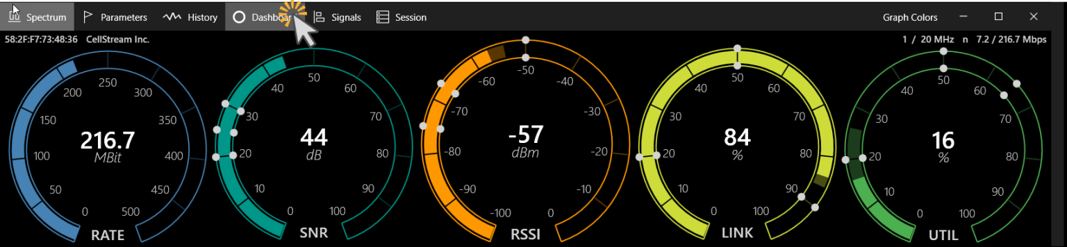 Fantastic Free Wi-Fi Analyzer for Windows - WinFi - CellStream, Inc.