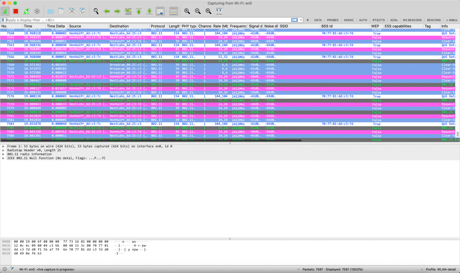 Capturing Wi-Fi WLAN Packets in Wireshark on MacOS - CellStream, Inc.