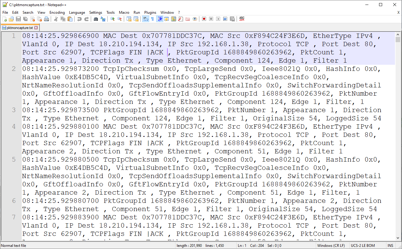 Packet Capture in Windows using pktmon.exe - CellStream, Inc.