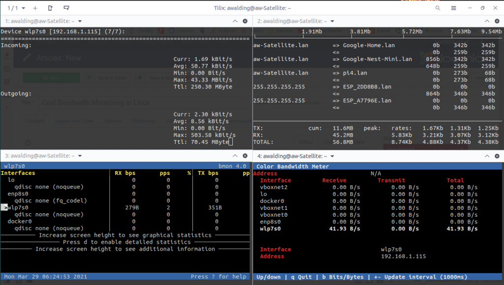 Cool Bandwidth Monitoring in Linux - CellStream, Inc.