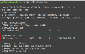 What is the 'dig' command, and how can I use it? - CellStream, Inc.