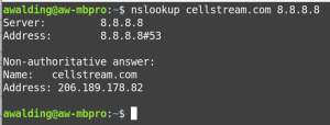 What is the 'nslookup' command, and how can I use it? - CellStream, Inc.