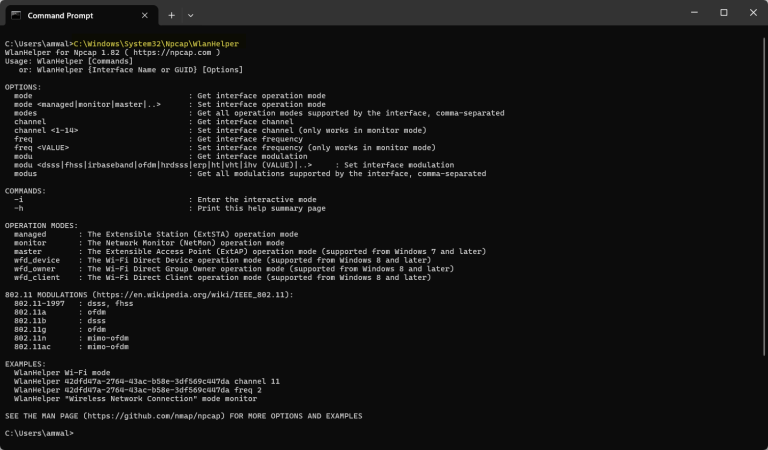 WlanHelper: How to Use It in Windows - CellStream, Inc.